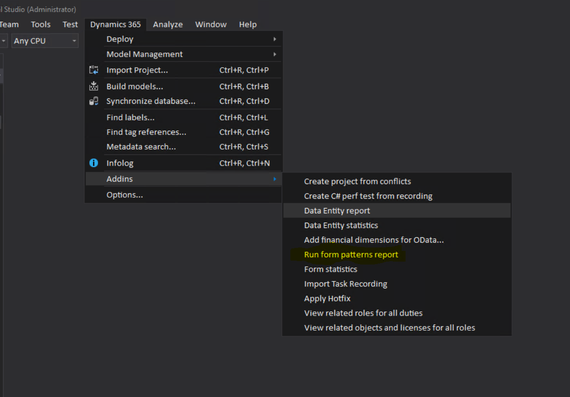 Form Report: Dynamics 365 for Finance and Operations – Marked Code
