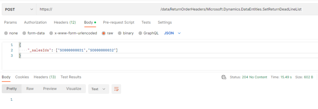 D365 X Odata Actions Marked Code