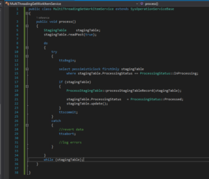 D365 Multithreading Batch Jobs – Marked Code
