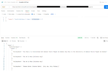 Using the Fabric API for GraphQL – Marked Code
